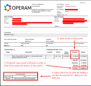 Uso de Anticipos - Operam ERP
